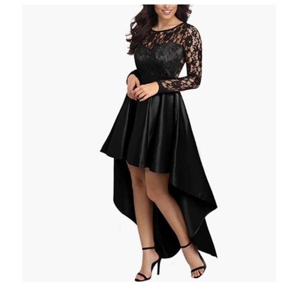 Dresses Womens Sexy Lace High Low Cocktail Party Dress Floral Swing Prom Evening Gowns Poshmark